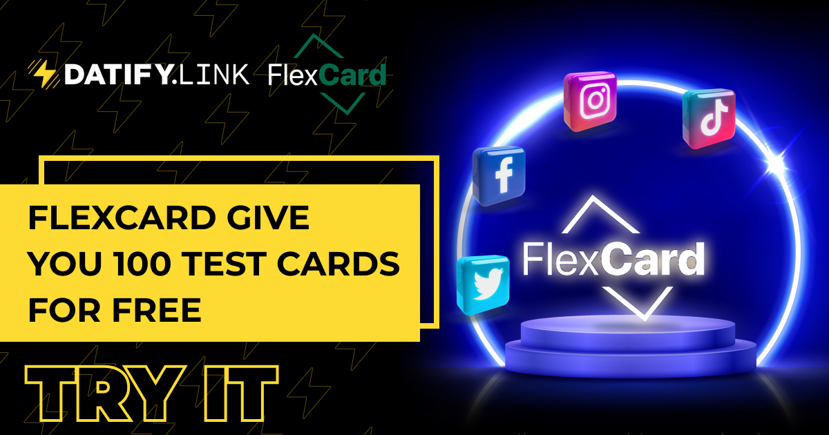 FLEXCARD give 100 test cards for FREE ⚡ - Datify.Link