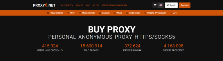 Proxy6.net – это сервис, предоставляющий анонимные IP-адреса IPv4 ли IPv6. Данная платформа ...